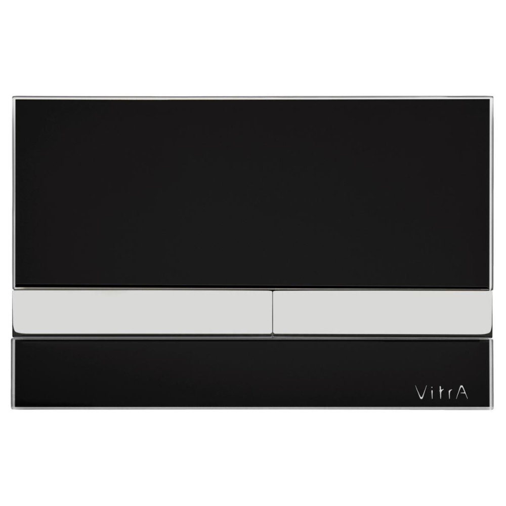 740-1101-Vitra Select Kumanda Paneli - Siyah Cam Slach Krom Buton ...